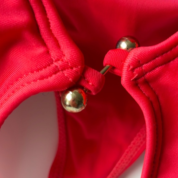 imOgen | Swim | Nwt Cut Out Swimsuit Red Gold Chain Monokini Bodysuit ...